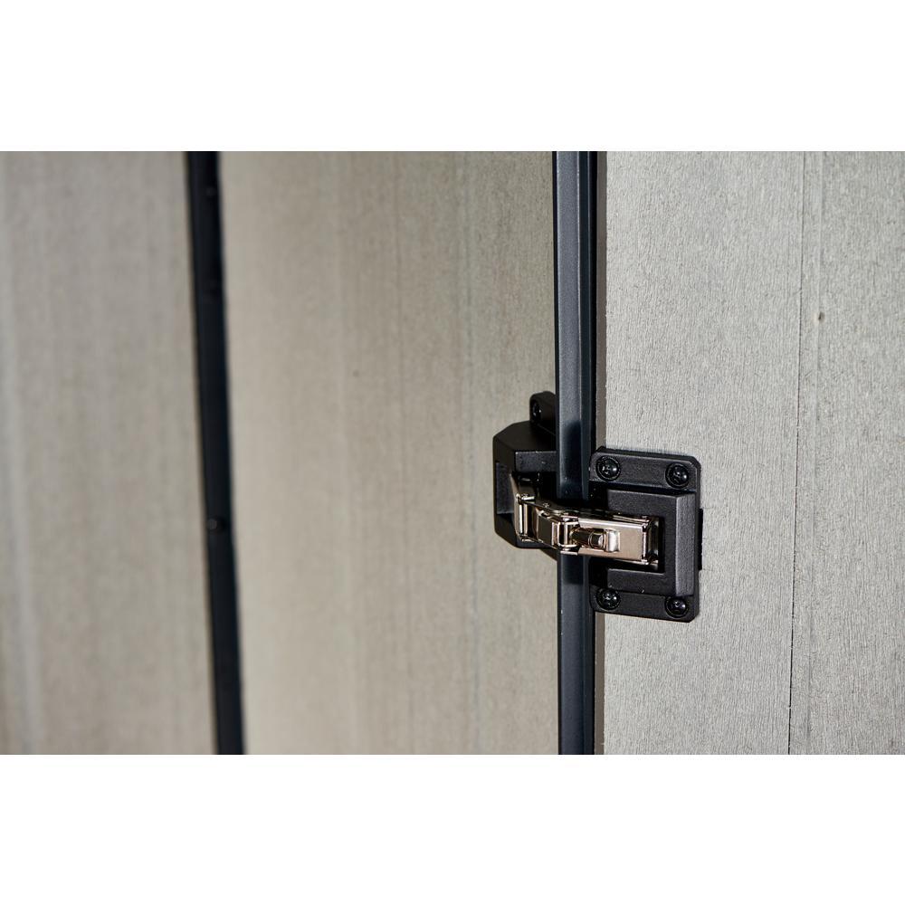 Keter Storage Shed 4.6 ft. x 2.5 ft. x 5.10 ft. Double-Lockable Door ... Keter Storage Shed 4.6 ft. x 2.5 ft. x 5.10 ft. Double-Lockable Door ...