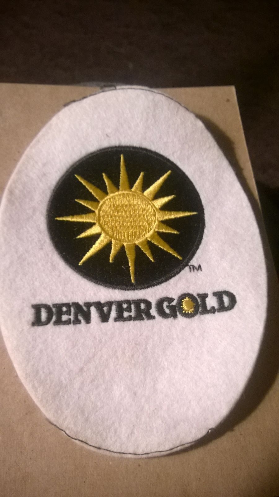 1983-1985 Denver Gold USFL Football 7" Team Patch - Football-Other
