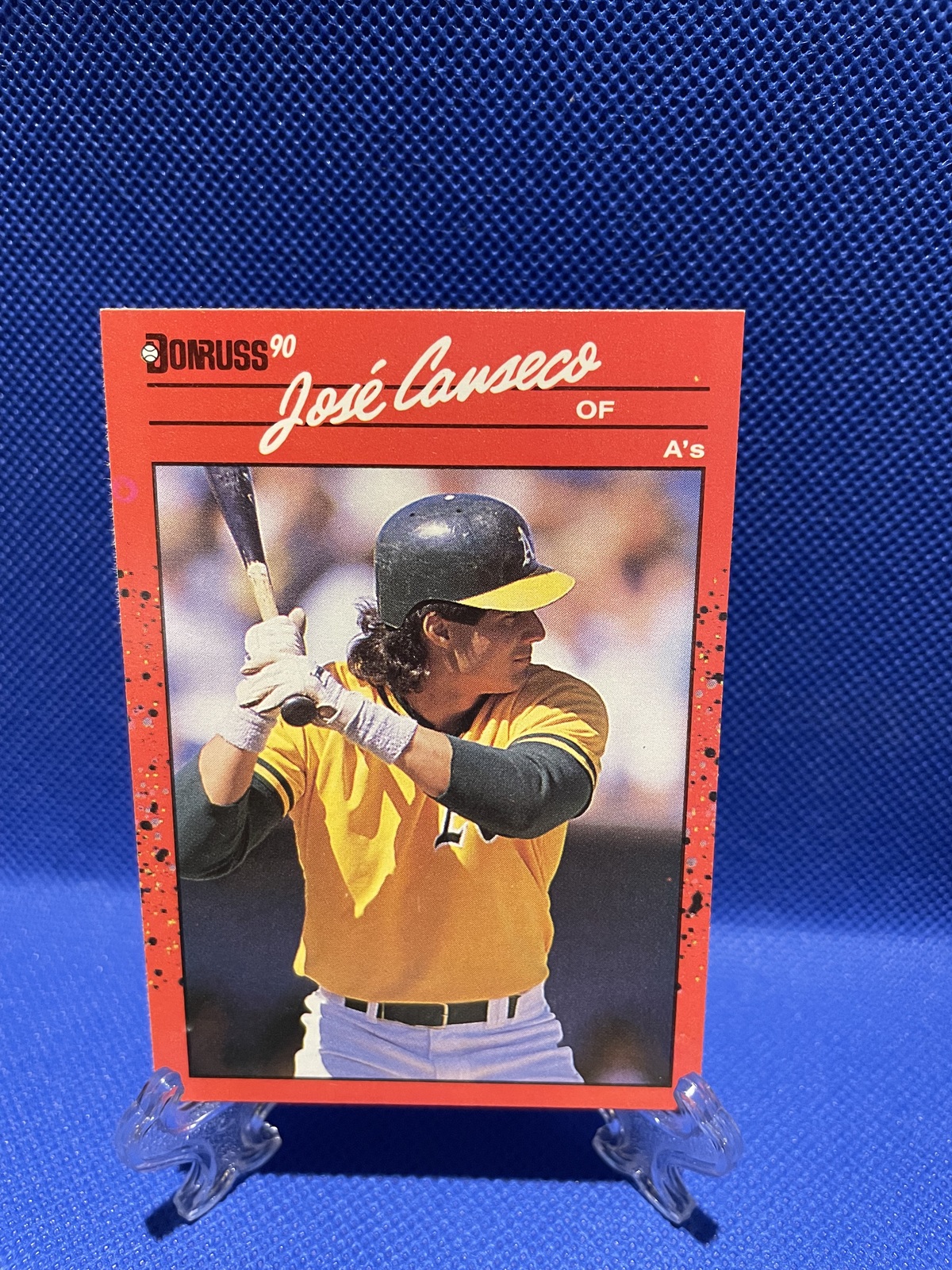 Jose Canseco # 125 1990 Donruss Baseball Error Card - Trading Card Singles
