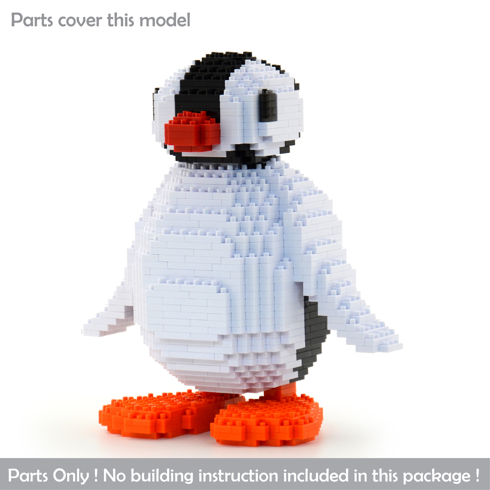 Pinga (Pingu) Brick Sculpture (JEKCA Lego Brick) DIY Kit - Building ...