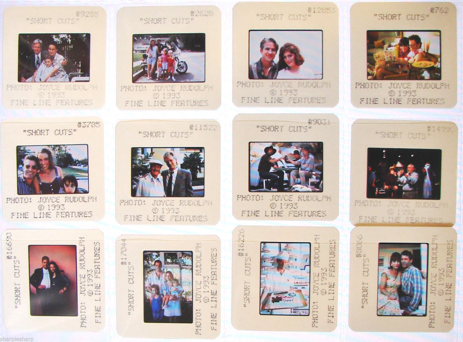 12 1993 SHORT CUTS Robert Altman Movie 35mm Slide Captions JOYCE ...