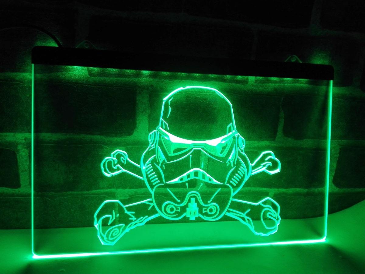 Stormtrooper Helmet Star Wars Illuminated Led Neon Sign Home Decor ...