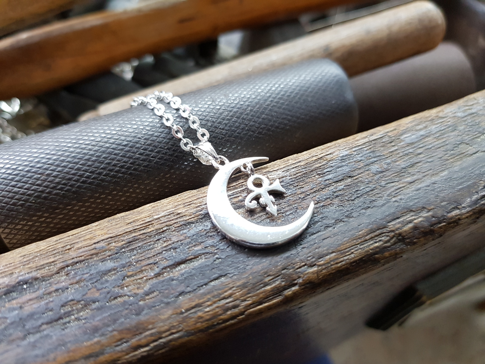 Pendant - Moon Crest Love - Remembrance Symbol - 925 Silver - Handmade ...