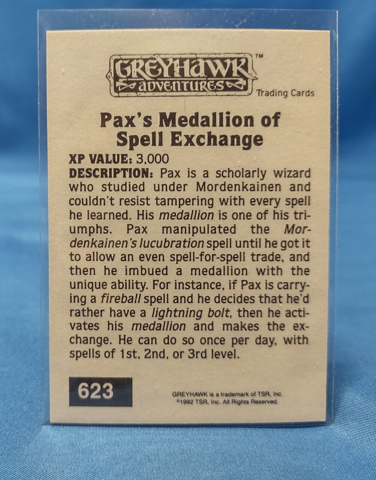 1992 TSR Advanced Dungeons & Dragons Greyhawk Adventures Magical ...