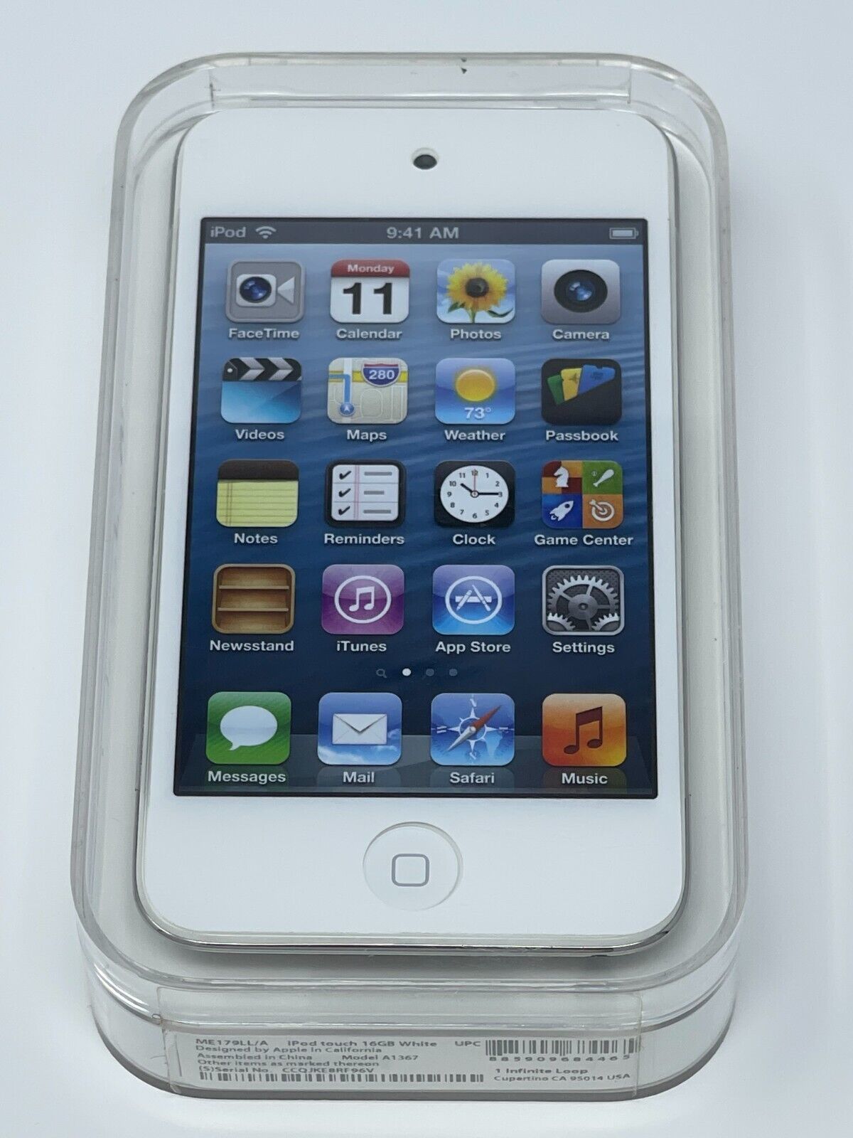 Genuine Apple iPod touch 4th 16GB White ME179LL/A MP3 Playe A1367 ...