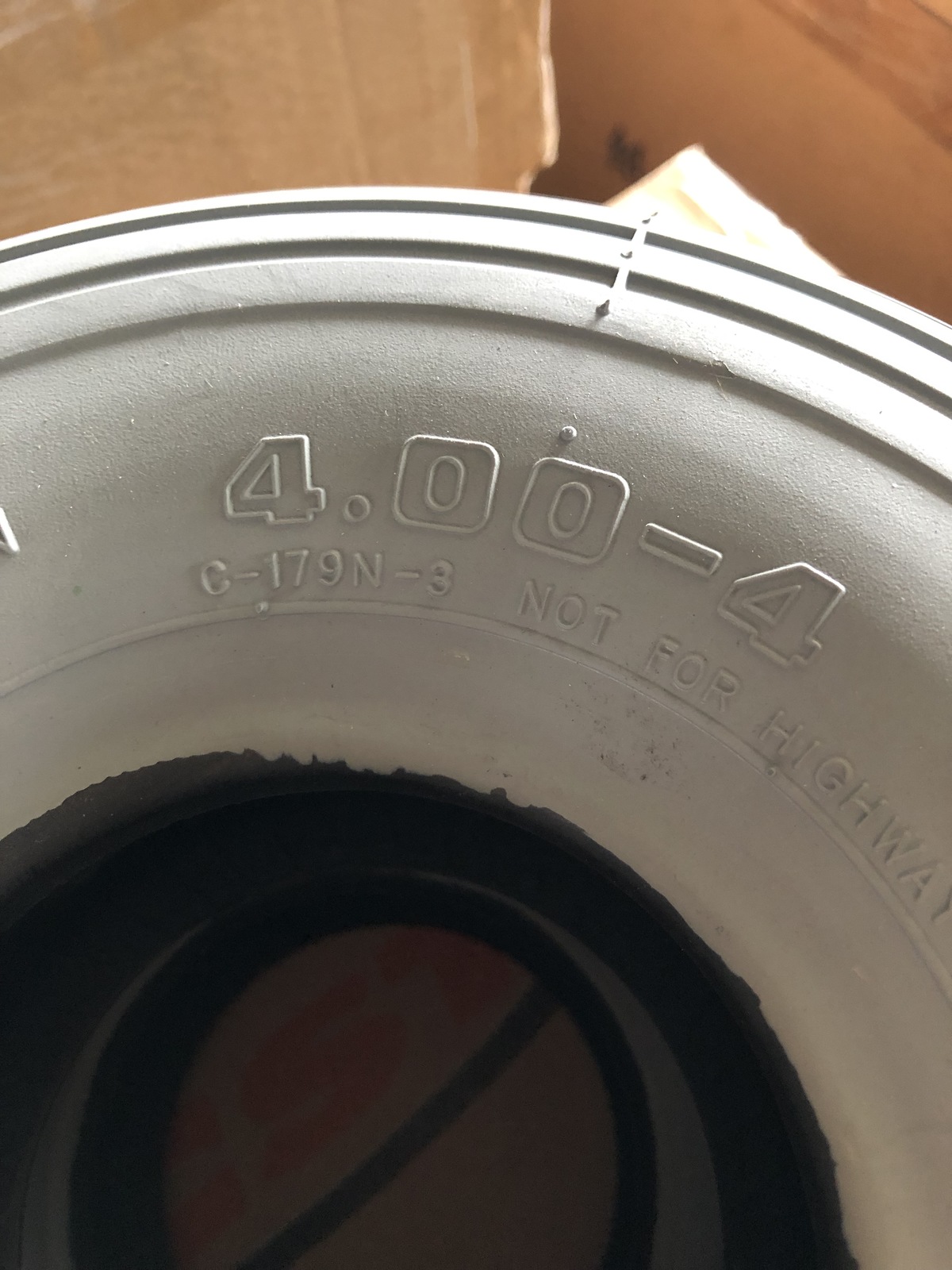 2PCS Cheng Shin 4.00-4 C179 gray Pneumatic Tire Mobility Scooter Parts ...