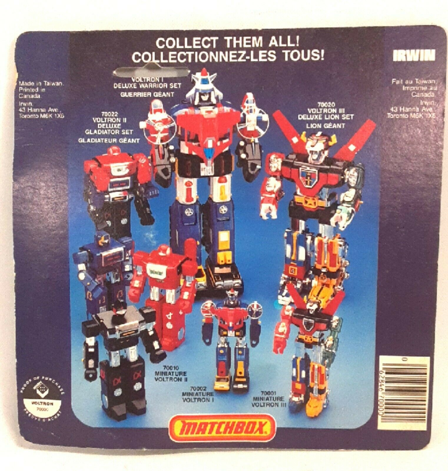 Vintage 1980's Matchbox Voltron III Mini Lion Brand New Factory Sealed ...