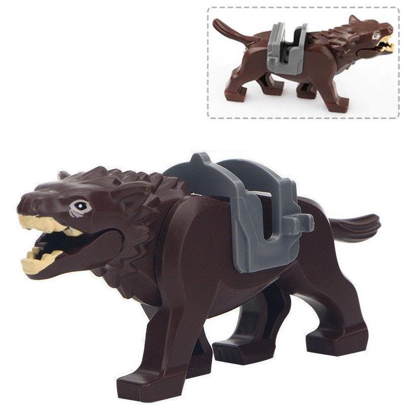 Warg Wolf (Attack Of the Wargs) The Hobbit Lord of the Rings Minifigure ...