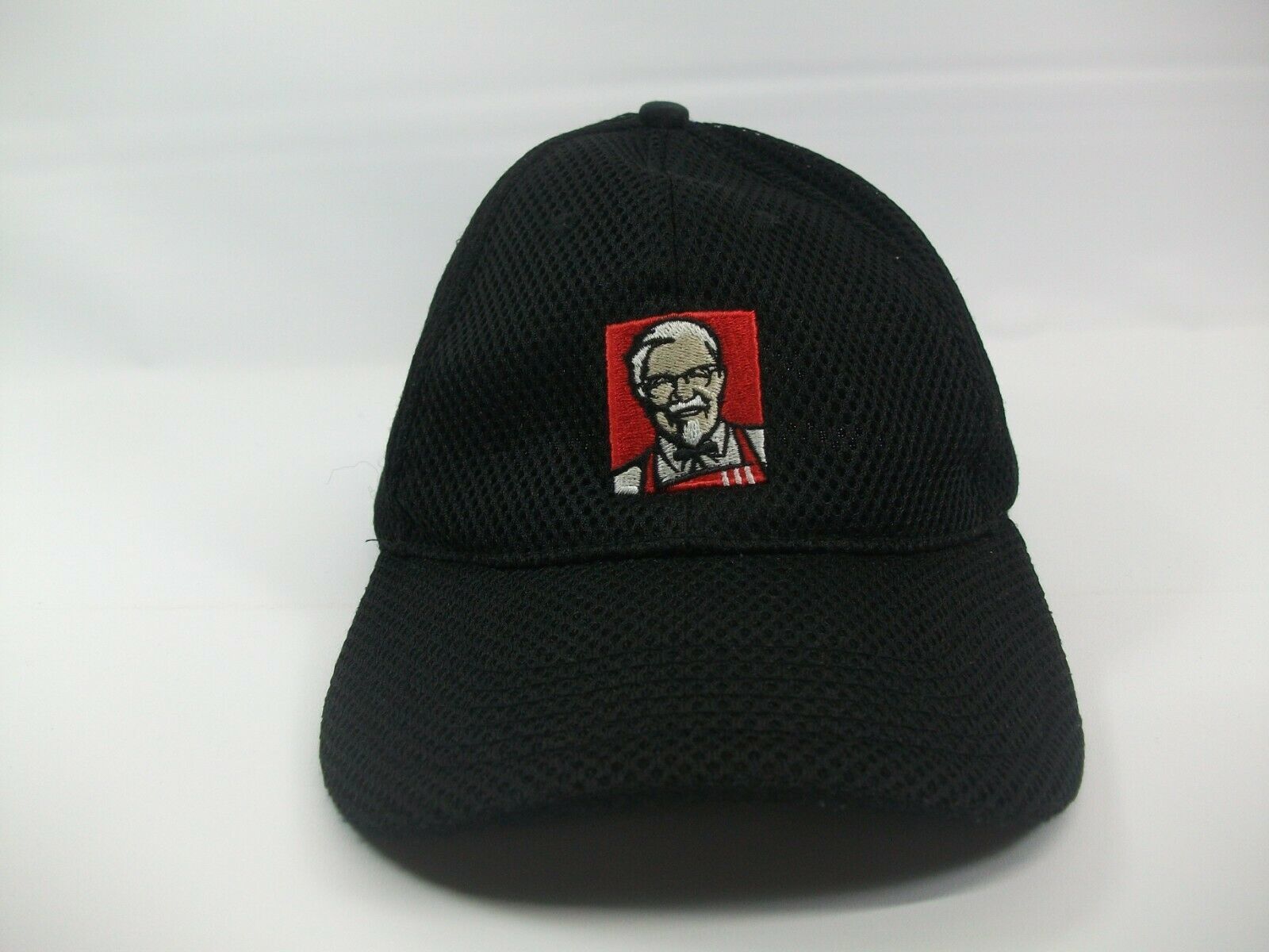 KFC Hat Black Porthole Mesh Hook Loop Uniform Baseball Cap - Hats