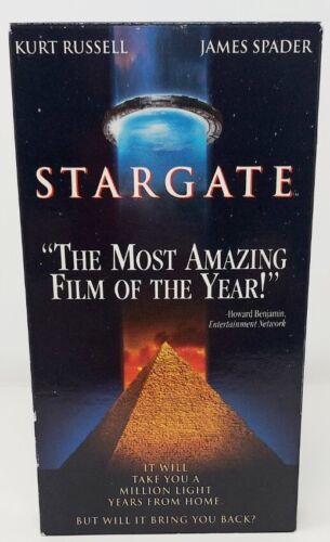 Stargate (VHS, 1995) Sci-Fi Action Aliens Kurt Russell James Spader ...
