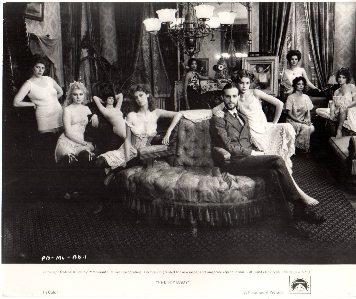 *Louis Malle's PRETTY BABY ('78) Brooke Shields, Keith Carradine, Susan Sarandon - Black & White