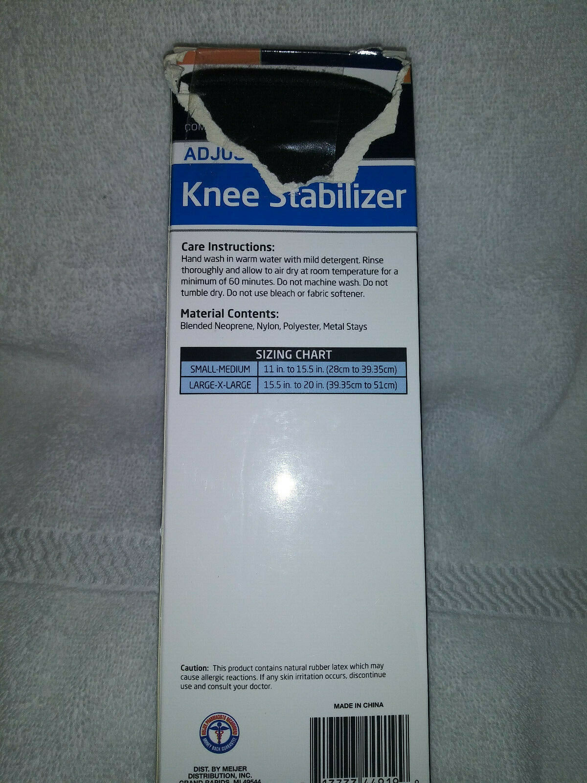 Meijer Delux Small / Med Adjustable Knee Stabilizer ~ Brand New ...