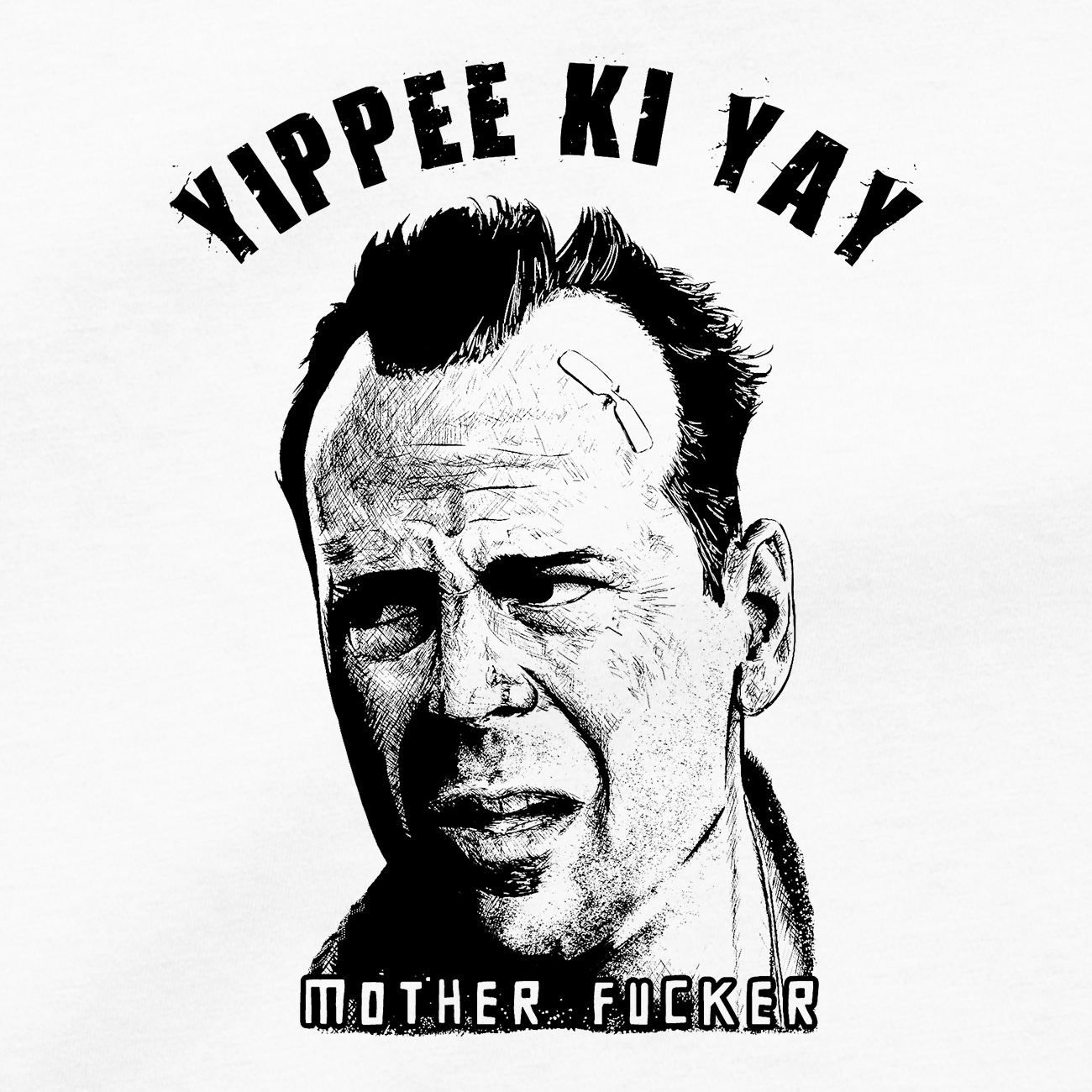 Yippee Ki Yay T Shirt, Die Hard John McClane Hans Gruber Men's Cotton Tee Shirt - Shirts