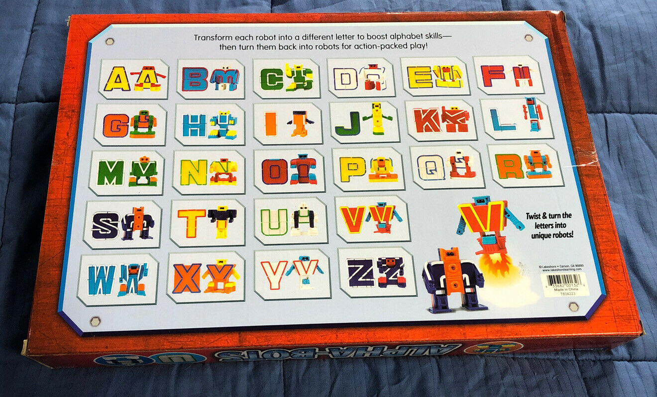 Lakeshore ALPHA-BOTS Alphabet Transformers Toy - Complete Set - New in ...