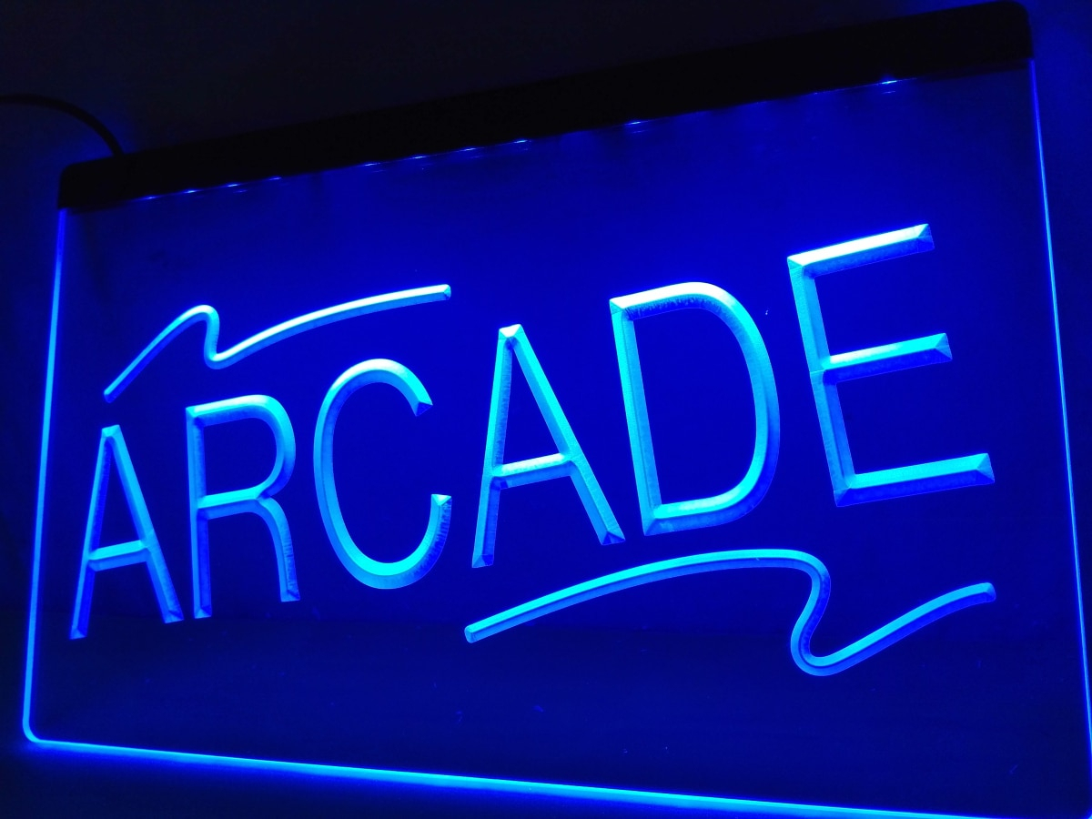 Arcade Game Illuminated Led Neon Sign Home Decor, Restaurants, Bars ...