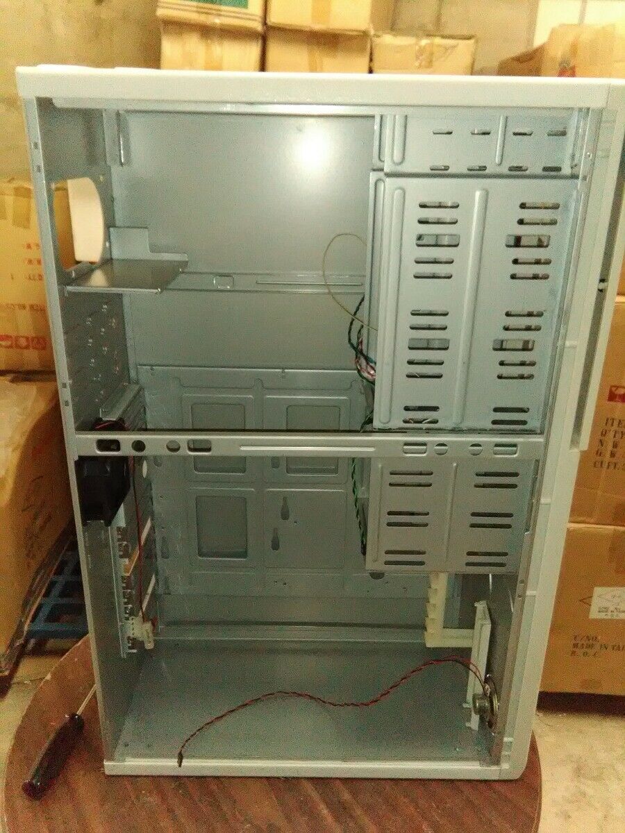 Full AT Tower Server Computer Case w/ Door Wheels Build Vintage PC 386 ...