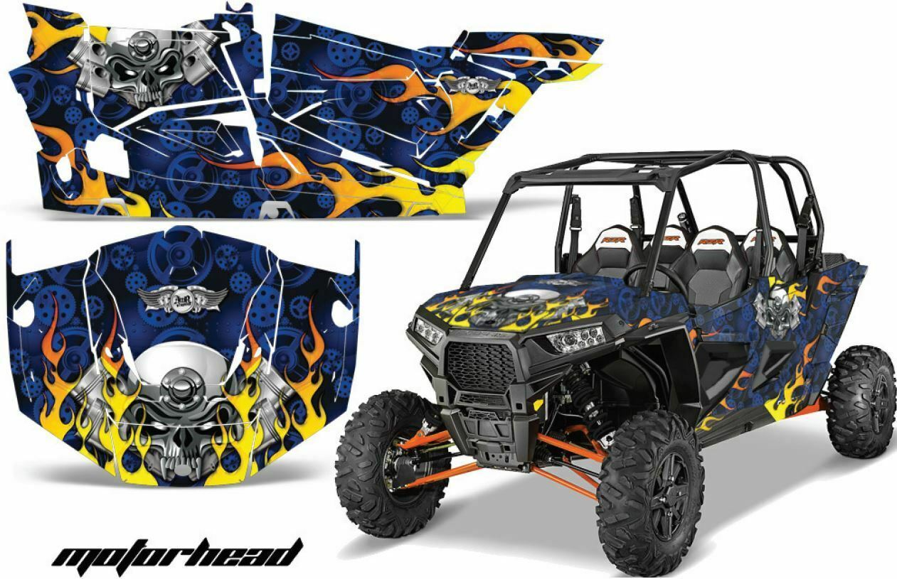 UTV Graphics Kit SxS Decal Sticker For Polaris RZR XP 4 1000 14-18 ...