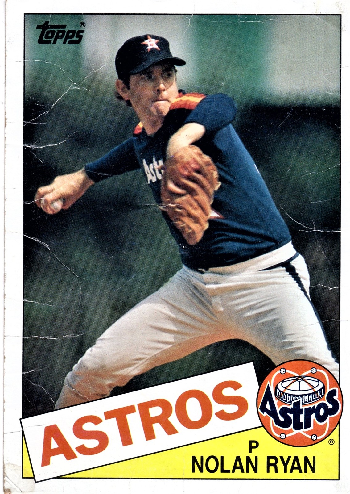 Topps Baseball Cards - Two - 5 x 7 Cards - Nolan Ryan & Robin Young ...