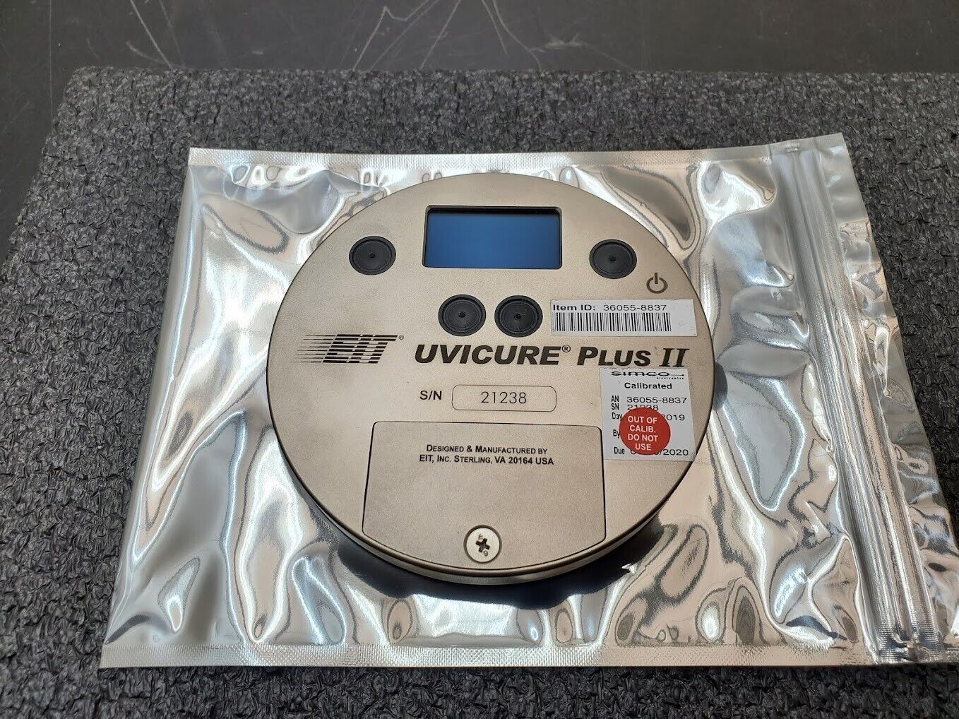 EIT UVICURE PLUS II Radiometer 10W/cm2 10W UVV UV Peak Irradiance Meter Profiler - Light & Lux ...