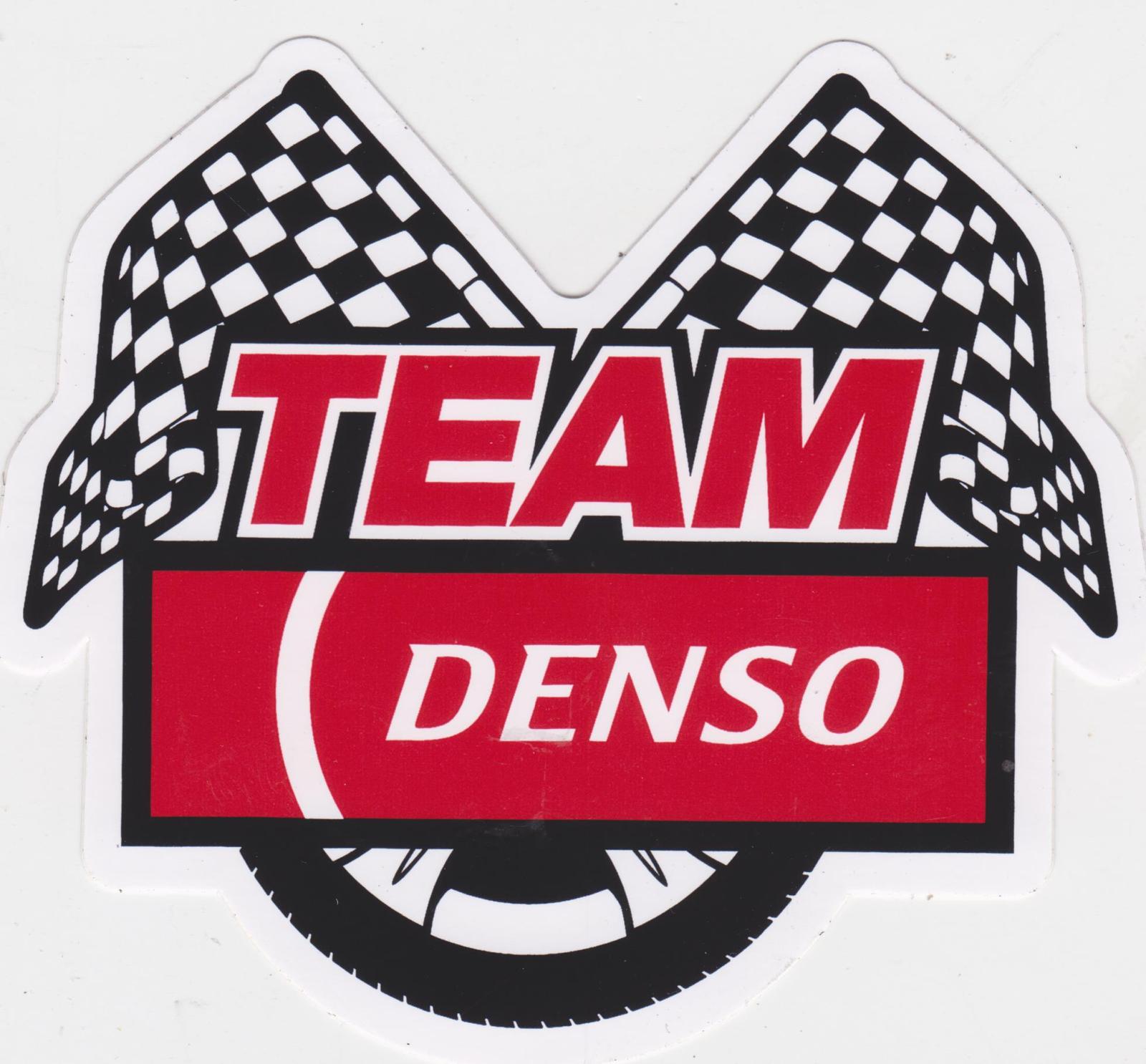 2 TEAM DENSO STICKER DRAG RACING DECAL NASCAR MOTORCYCLE NHRA IHRA - Other