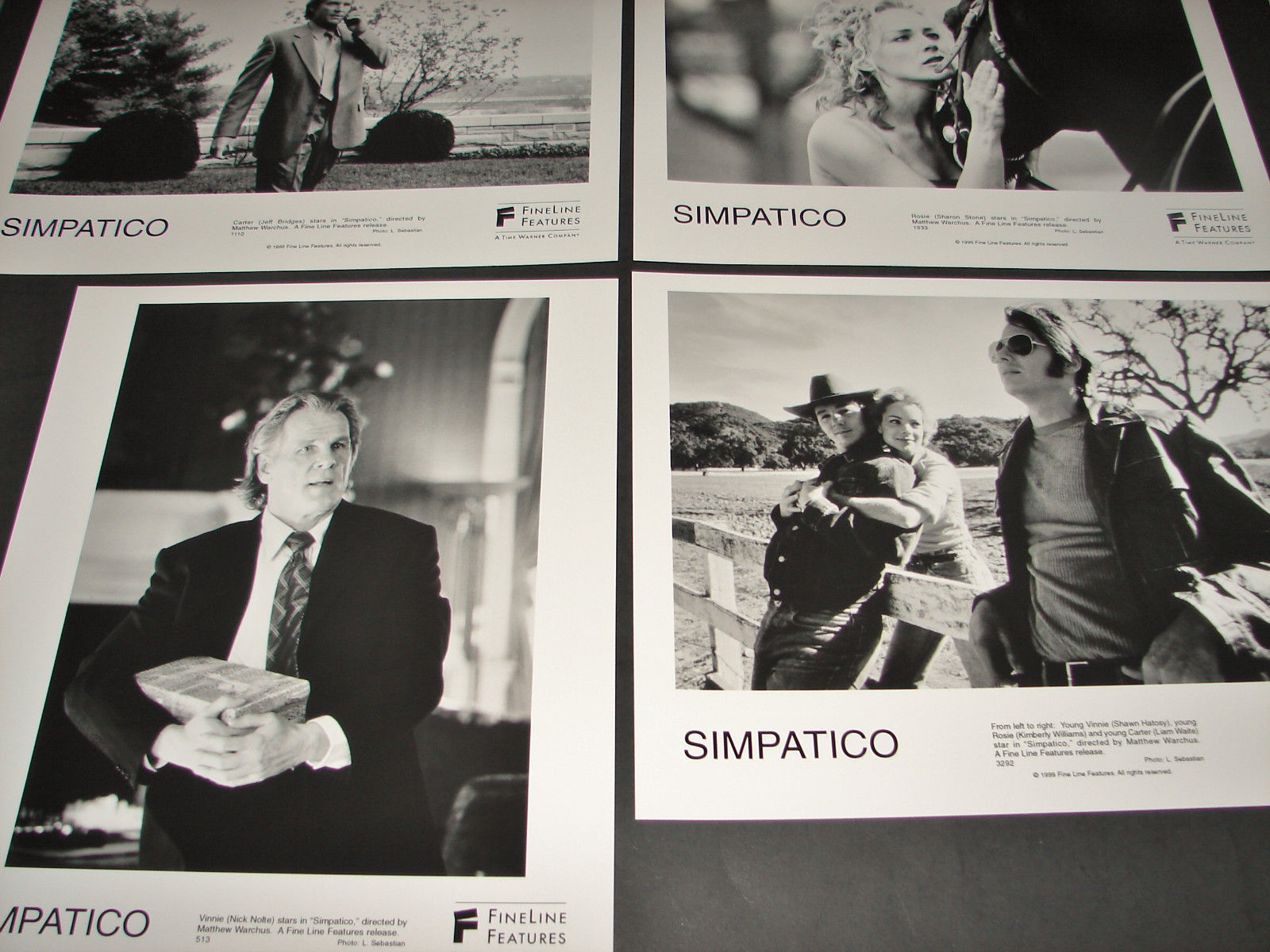 6 1999 SIMPATICO Movie Photos Nick Nolte Jeff Bridges Sharon Stone ...