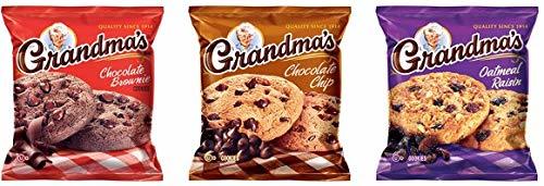 Grandma's Cookies Variety 2.5 Oz Packages Bundle of 15 Pack Includes ...