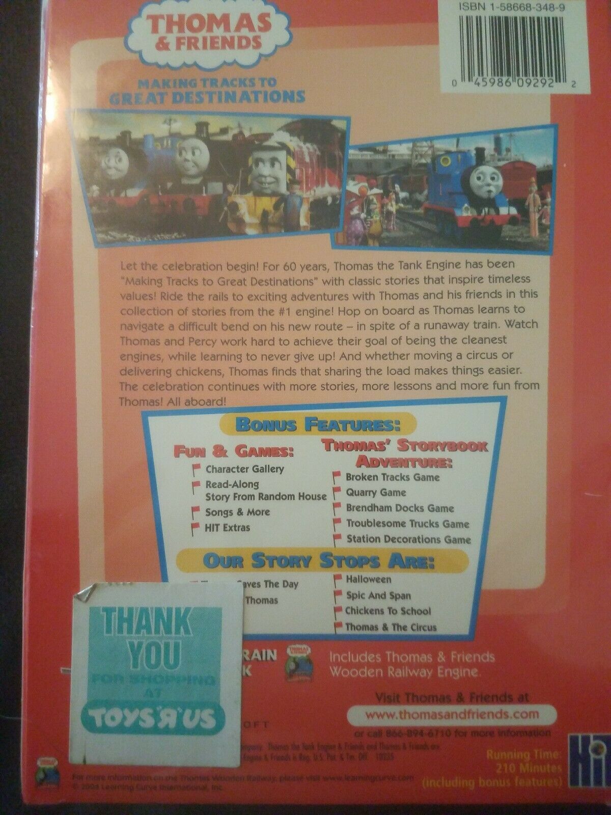 Thomas Friends - Sodor Celebration (DVD, 2005, With Toy Train) Duncan ...