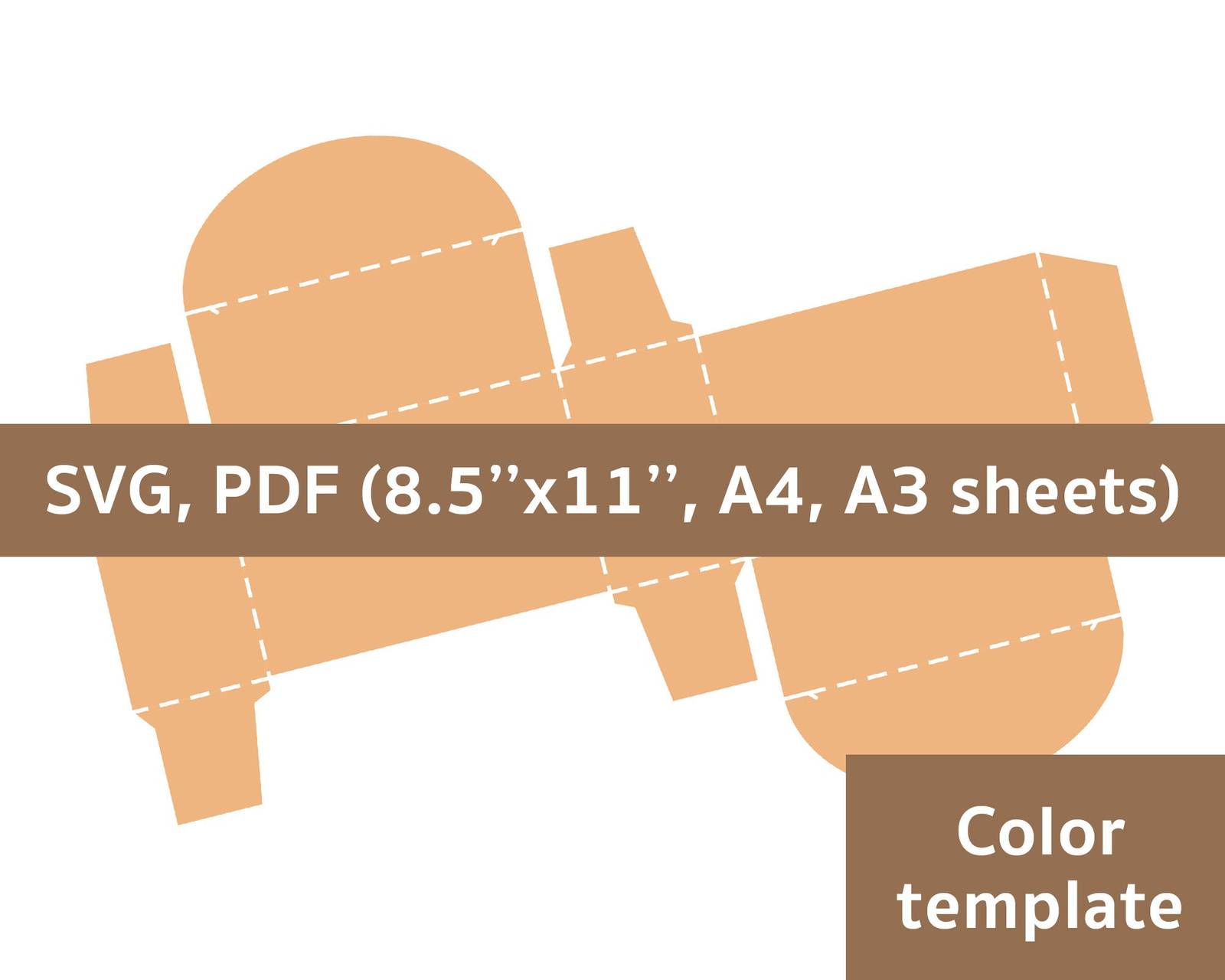 Rectangle gift box template, rectangular gift box, rectangle box, SVG ...