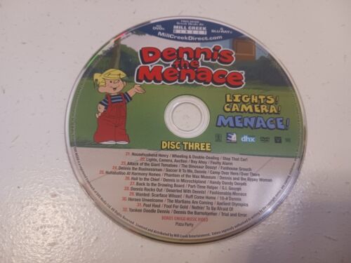 Dennis The Menace Lights ! Camera ! Menace ! Disc Three DVD NO CASE ...