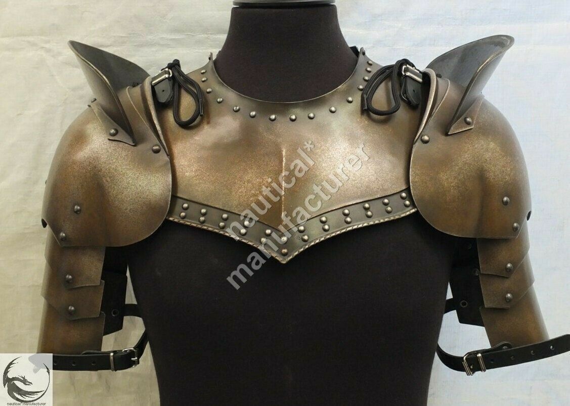 Calderoni da cavaliere medievali - Spalla in acciaio calibro 18 con ...