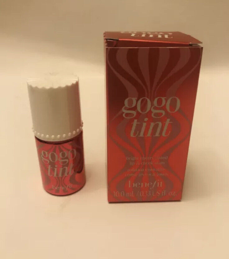 Benefit Gogo tint Cheek & Lip Stain Bright Cherry tinted 10ml 0.33 fl ...
