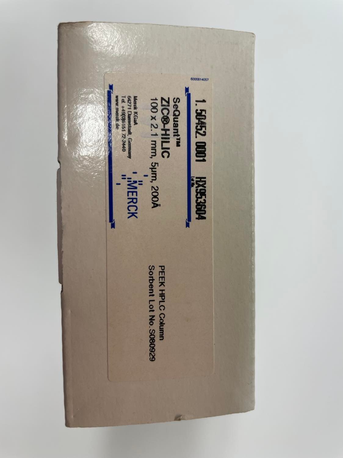 Merck SeQuant ZIC-HILIC (5um,200Å) PEEK HPLC column 100x2.1mm - Other Medical, Lab & Dental Supplies