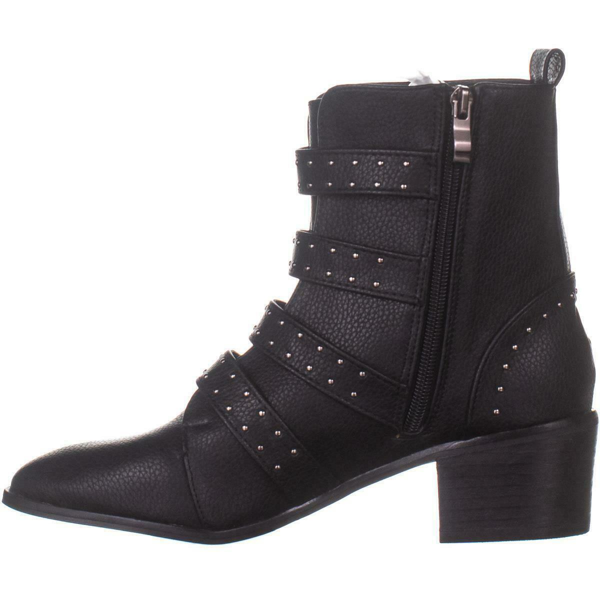 CATHERINE Catherine Malandrino Patsy Buckle Ankle Boots, Black Pebble ...