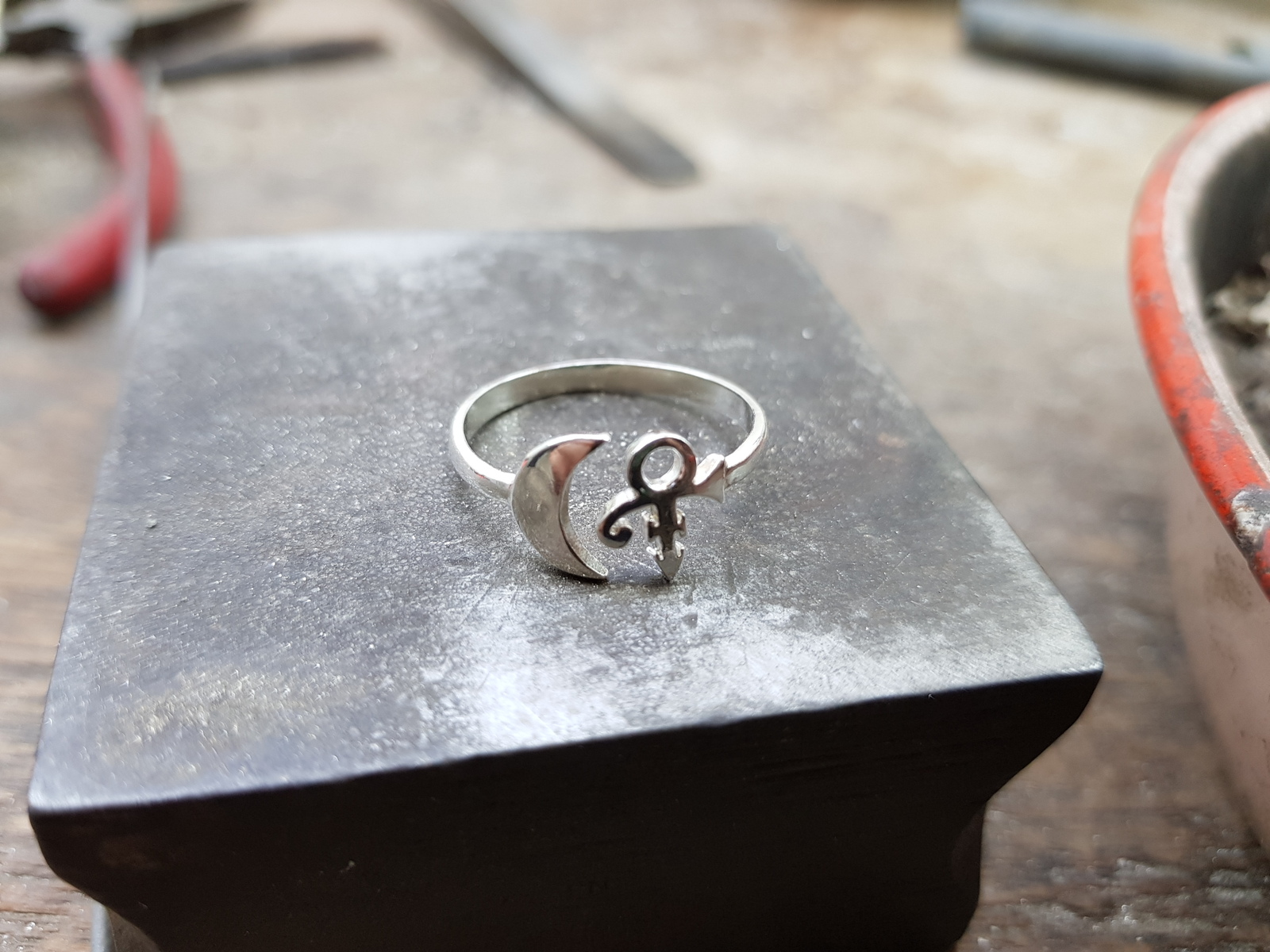 Ring - Moon crest - Love - Remembrance Symbol - Sterling Silver ...