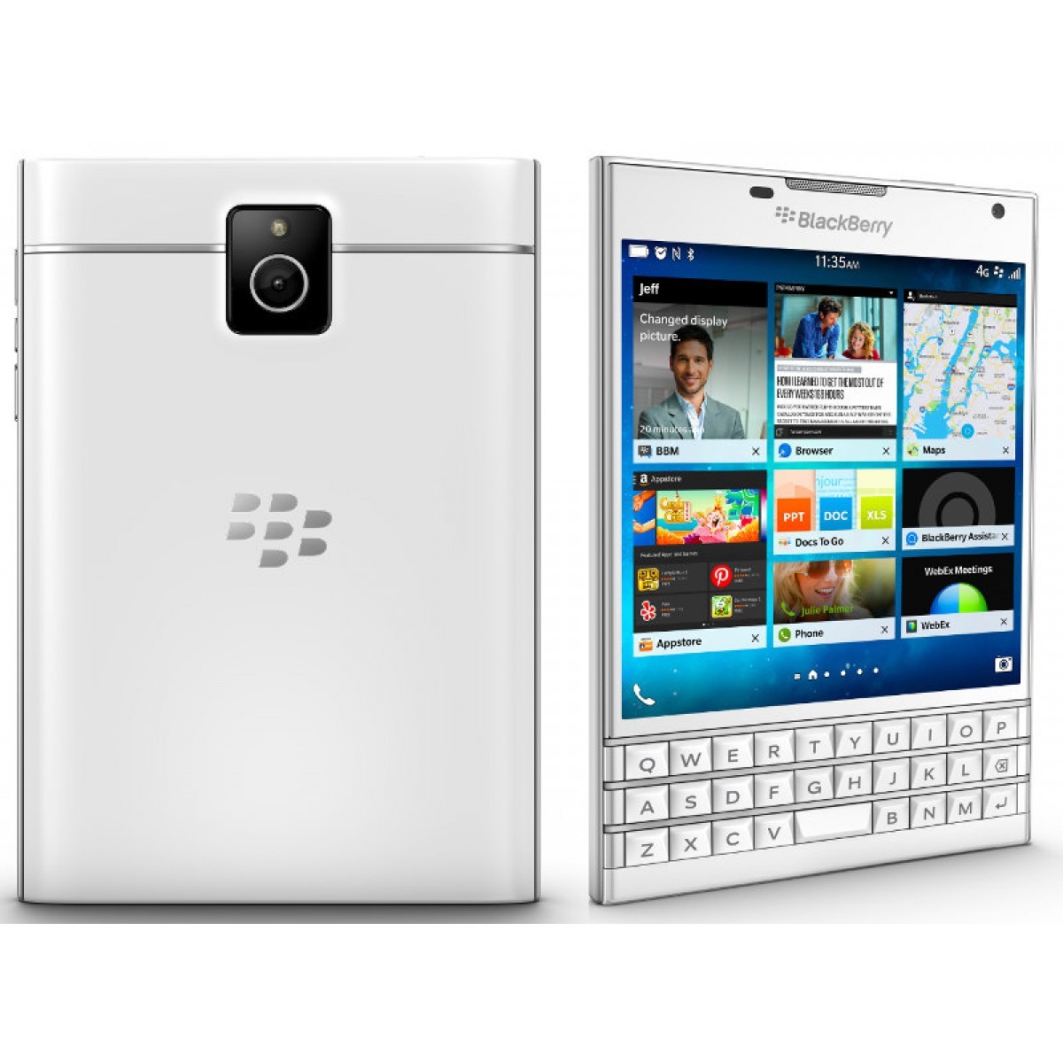 Blackberry passport q30 white 3gb ram 32gb rom 4.5" screen unlocked smartphone - Cell Phones ...