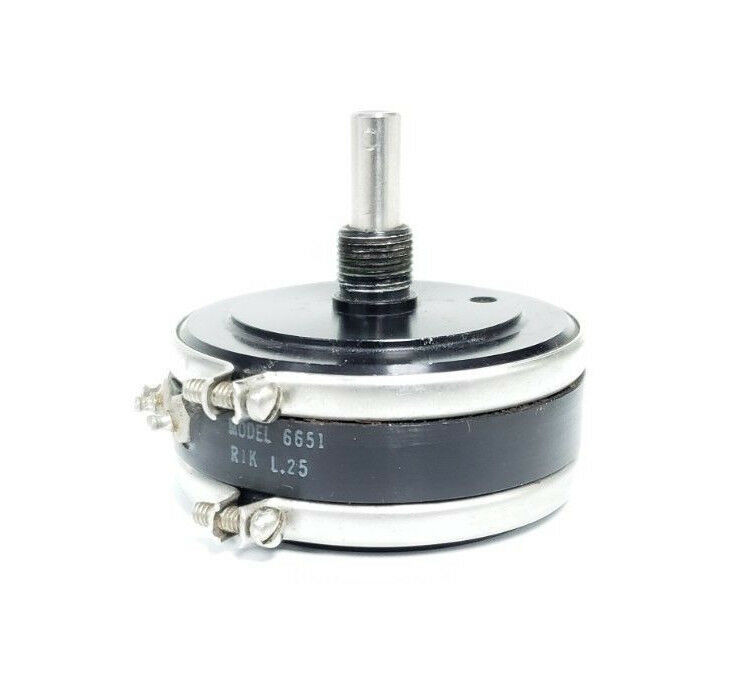 BECKMAN HELIPOT MODEL 6651 R1K L.25 POTENTIOMETER 6651R1KL.25 ...