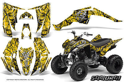 YAMAHA RAPTOR 350 GRAPHICS KIT CREATORX DECALS STICKERS SAMURAI BY ...