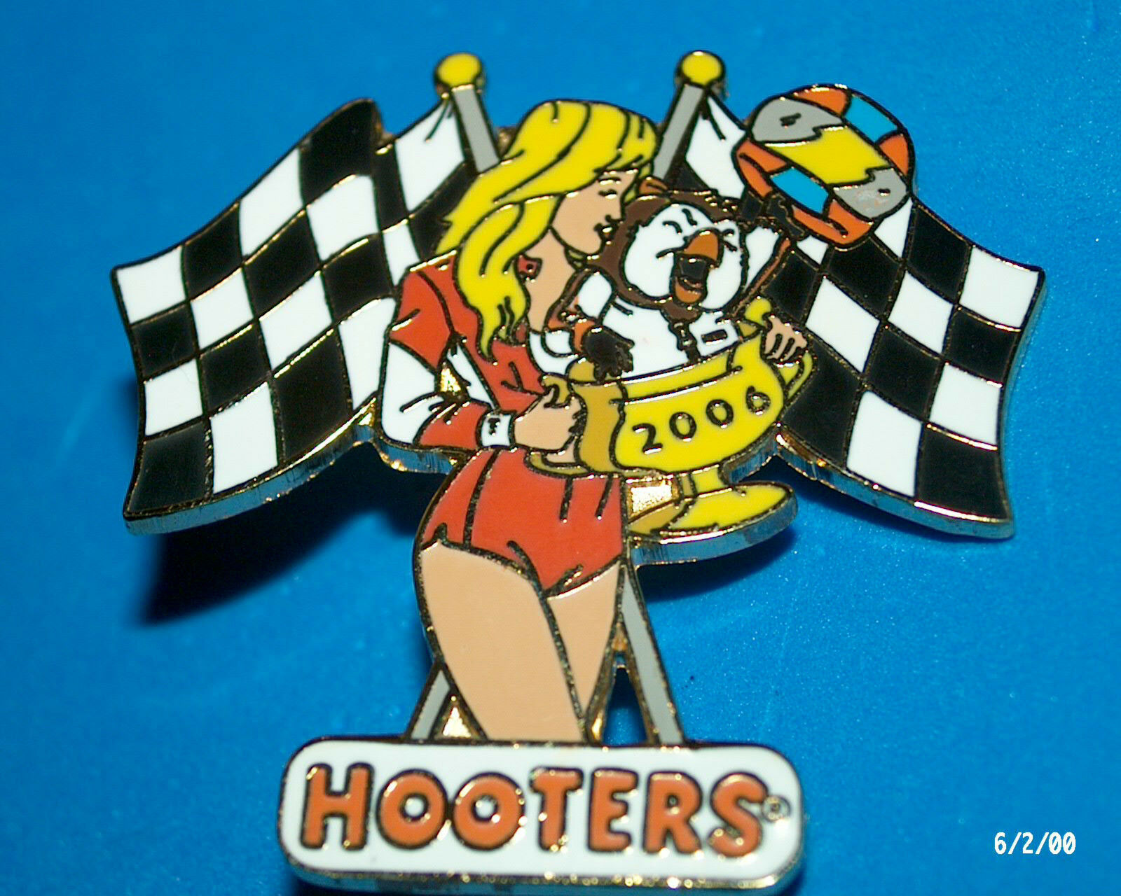 Hooters Girl Race Winner 2006 Checker Flag and similar items
