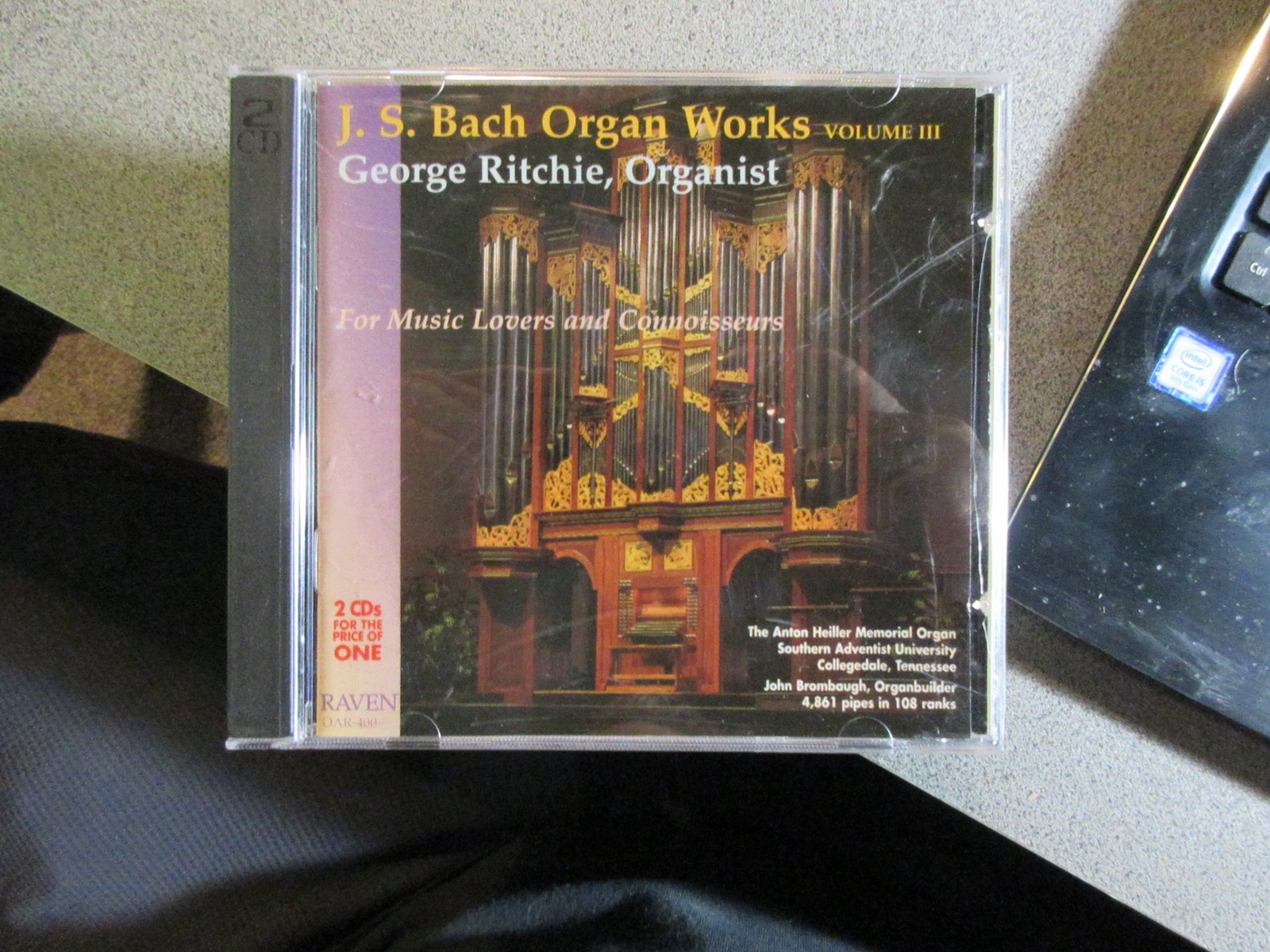 |J.S. Bach Organ Works cd George Ritchie Organist - CDs