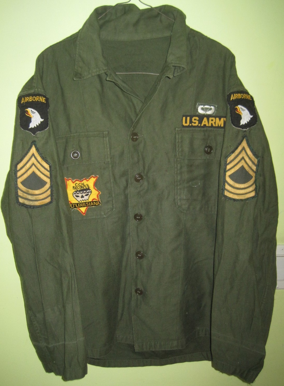 Reproduction VIETNAM War US Military ARMY Airborne SP Uniform C/W Beret ...