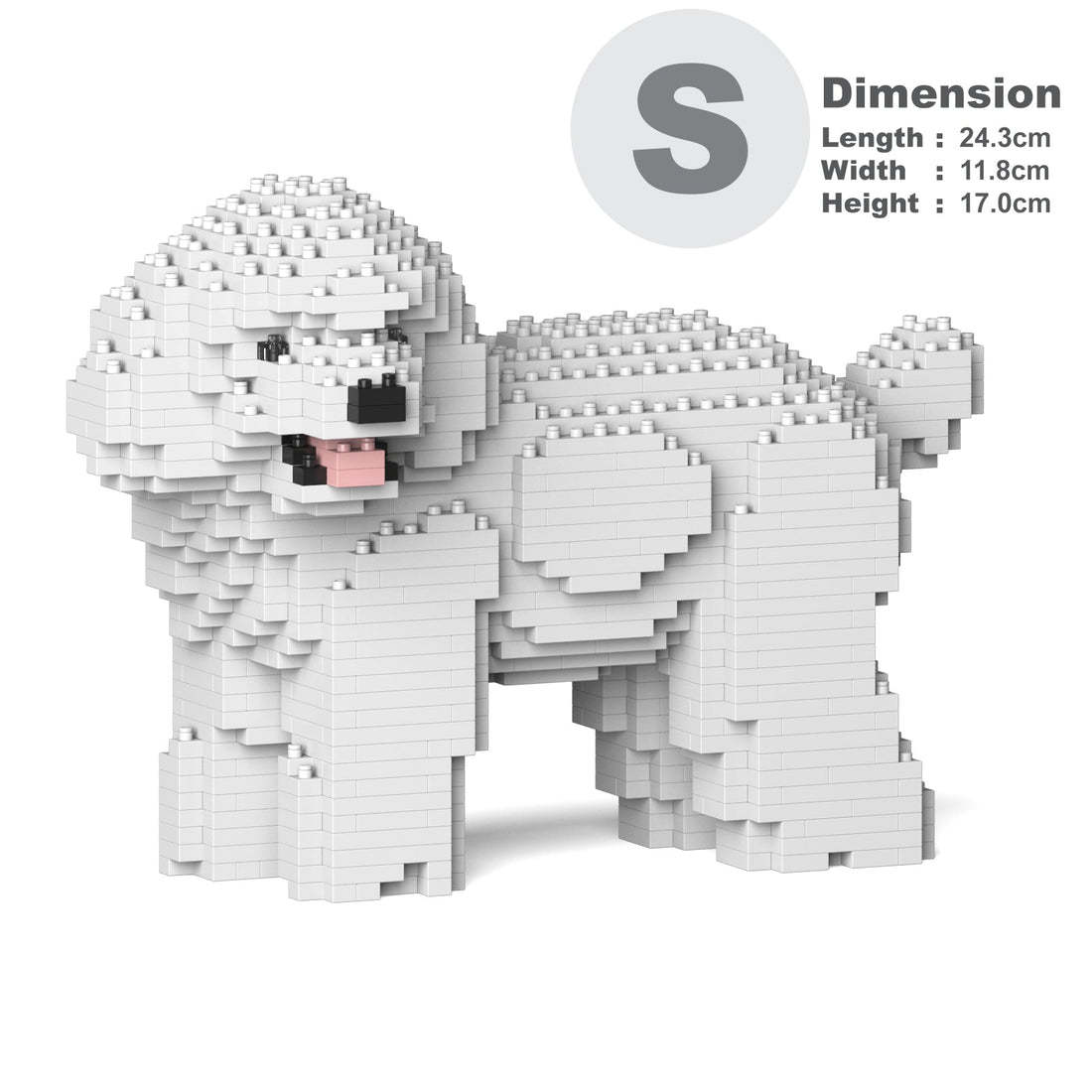 Toy Poodle Dog Sculptures (JEKCA Lego Brick) DIY Kit - Building Toy ...