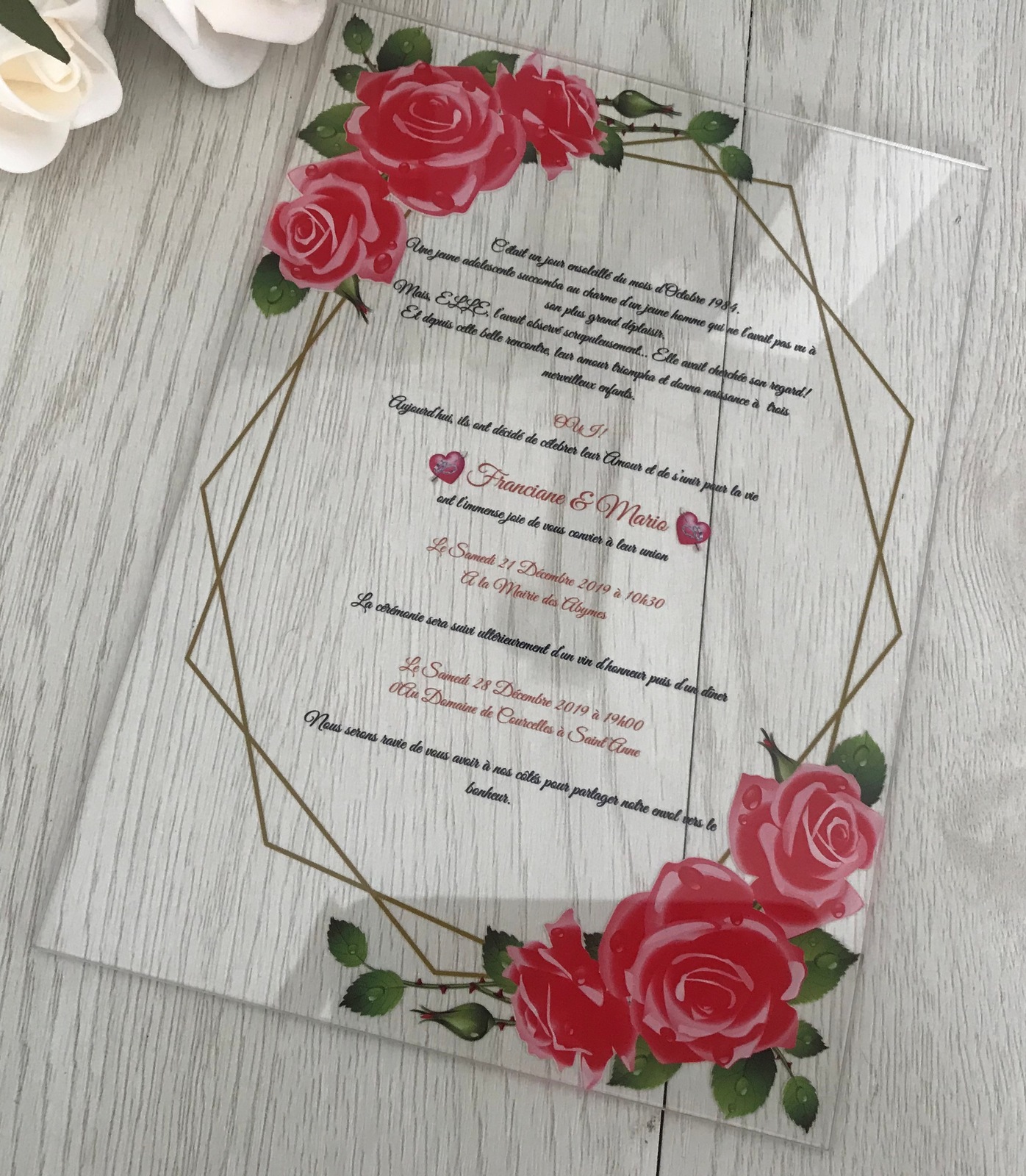 Custom Acrylic Wedding Invitations,10pcs Acrylic Invites,Acrylic ...