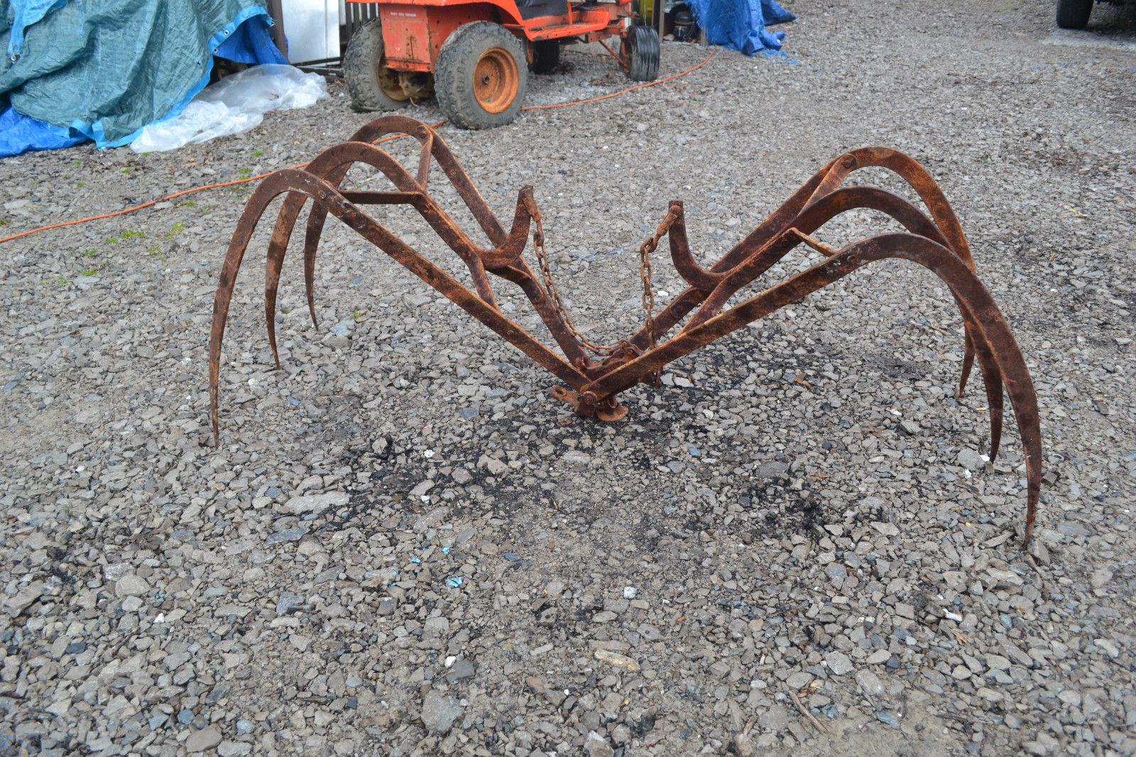 Antique Hay Myers Large Hay Claw Cast Iron Farm Barn Tool - Pulleys ...