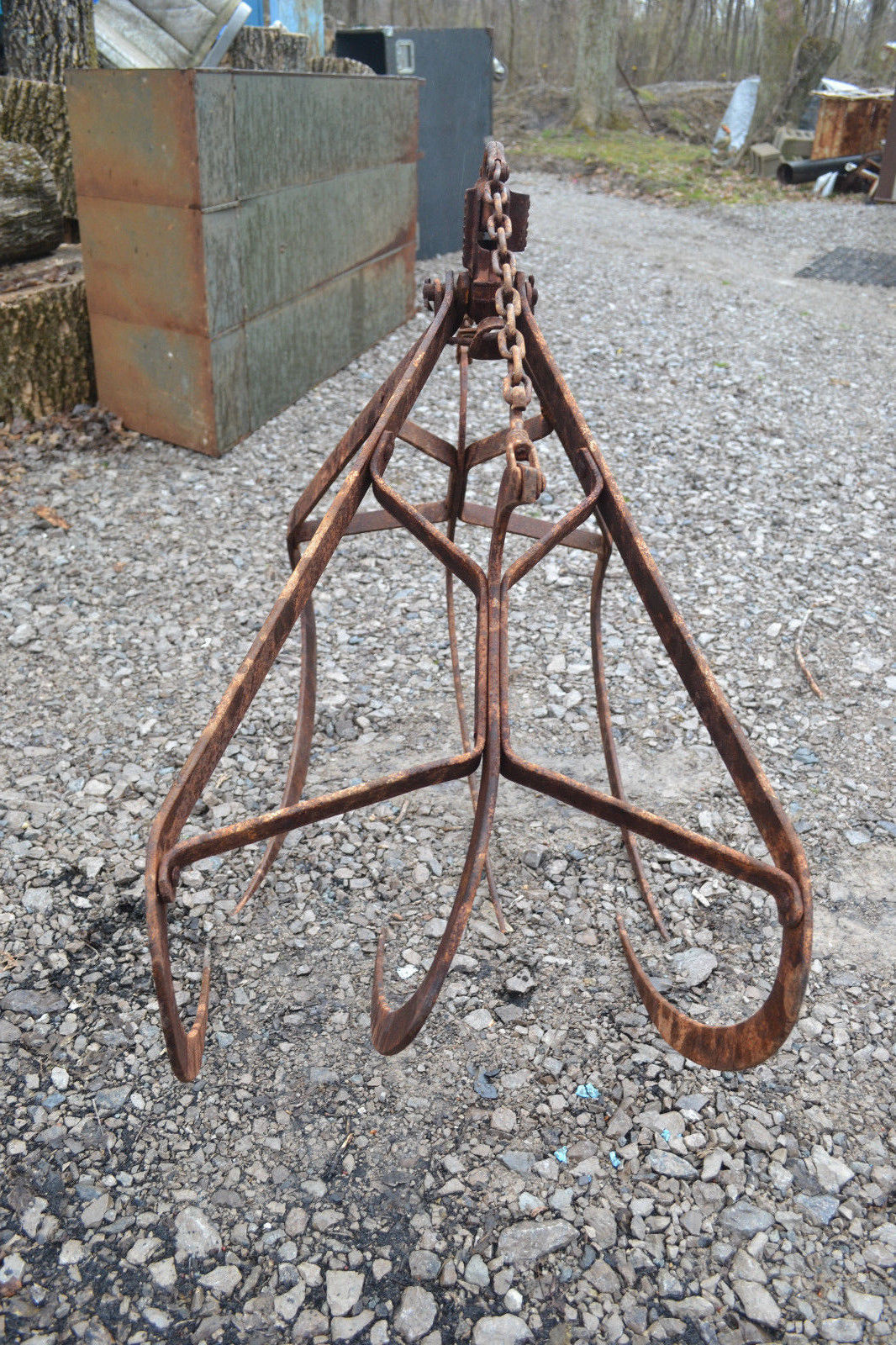 Antique Hay Myers Large Hay Claw Cast Iron Farm Barn Tool - Pulleys ...
