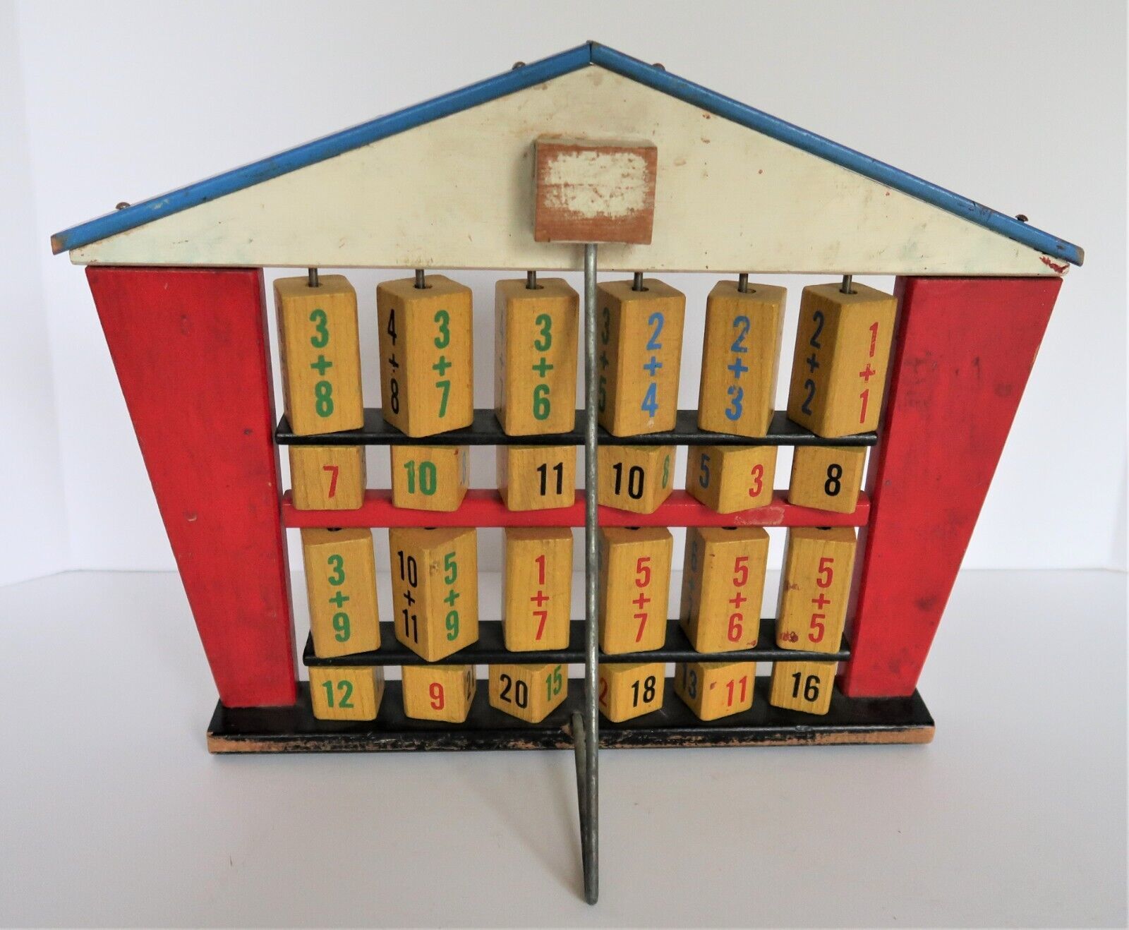 Vtg Playskool Arithmatic Math Educational Wooden Toy - Playskool