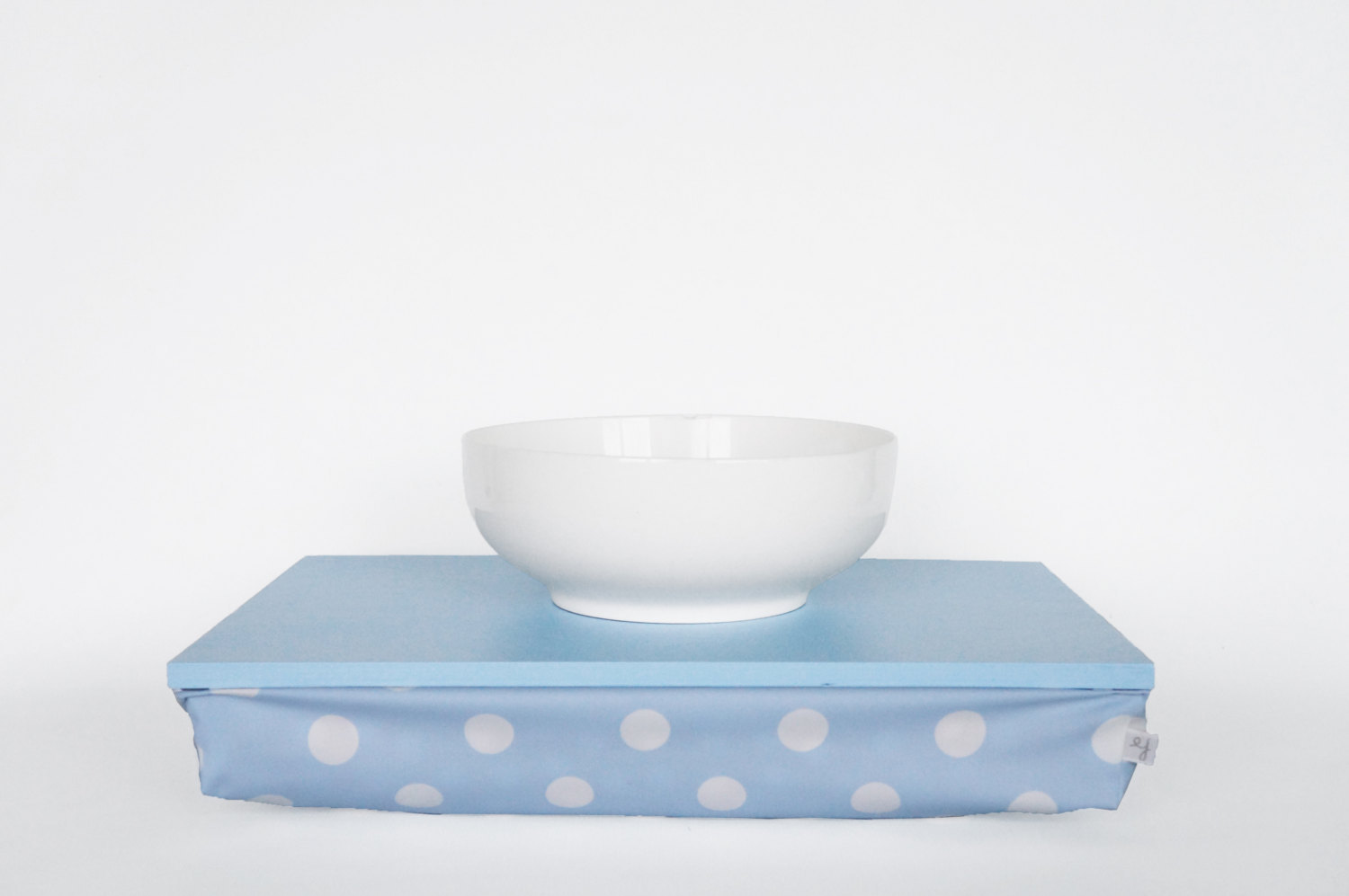 Light blue Polka dot serving tray with pillow, laptop stand- light blue ...