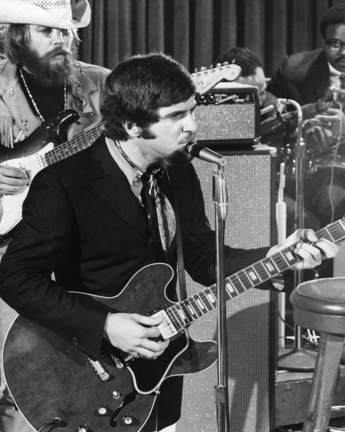 Johnny Rivers 8x10 Photo on stage performing - Photographs