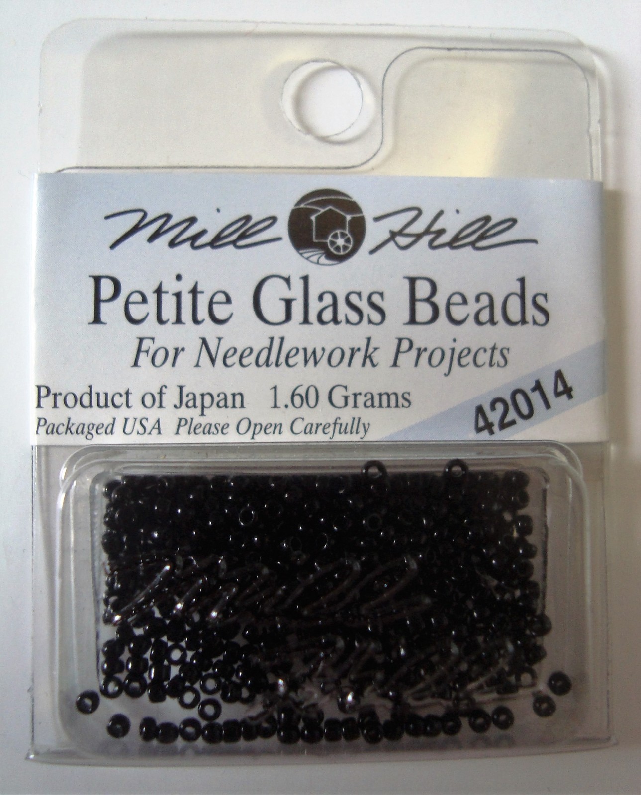 Mill Hill Petite Glass Beads for Needlework Projects 42014 Black - Beads