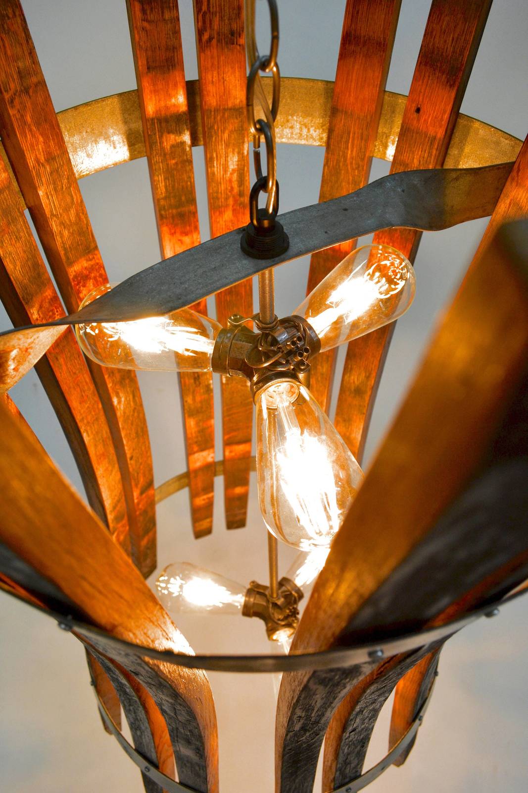 Wine Barrel Pendant Light - Pasadena II - Made from retired CA wine ...