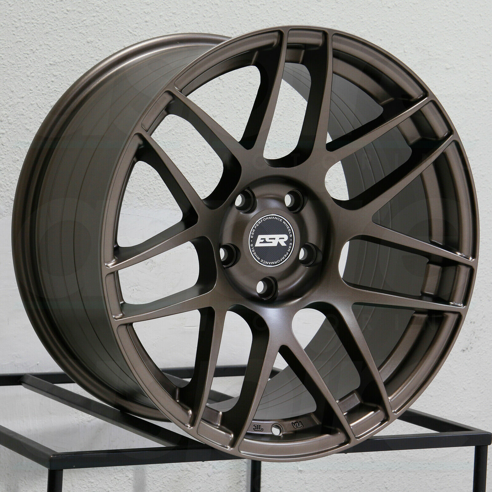 One 19x9.5 ESR RF01 RF1 5x112 22 Bronze Wheels Rims - Wheels